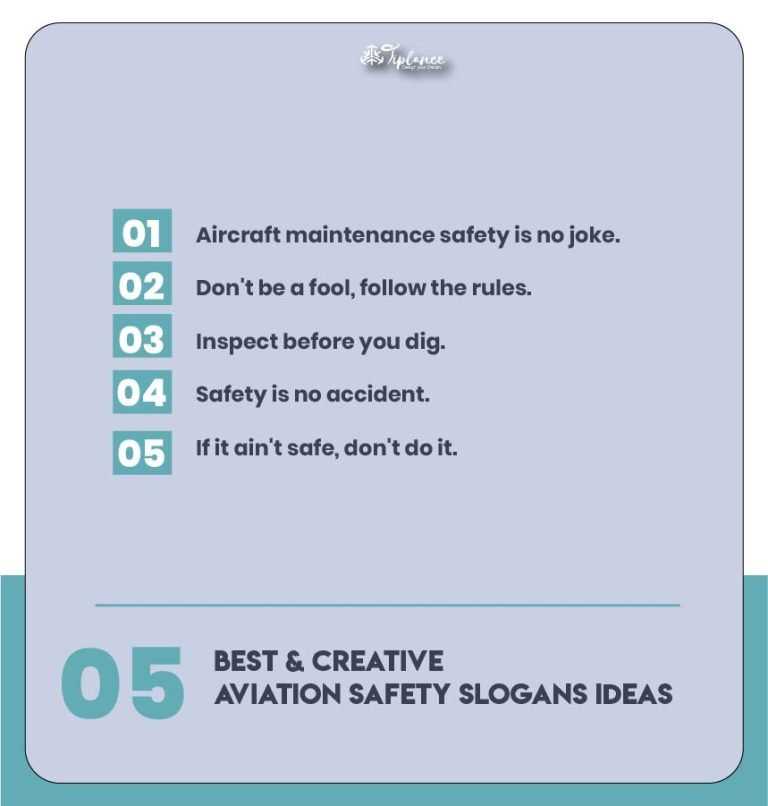 115+ Creative Aviation Safety Slogans Taglines & Sample