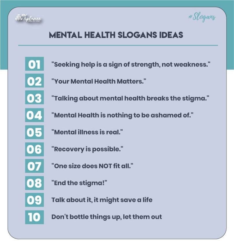 113+ Attractive Mental Health Slogans & Ideas Example - Tiplance